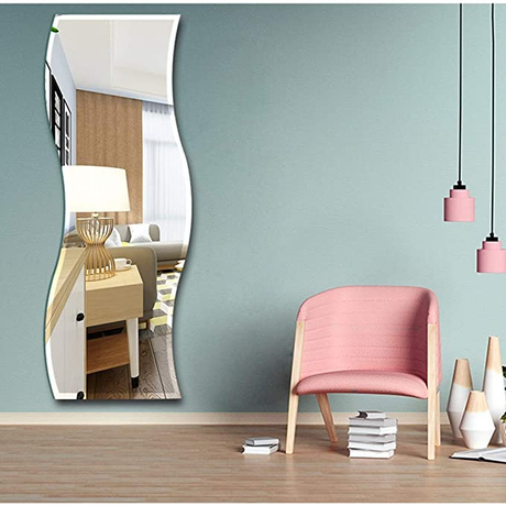 Wave Mirror - Buy full length wave mirror, frameless mirror, Dress ...